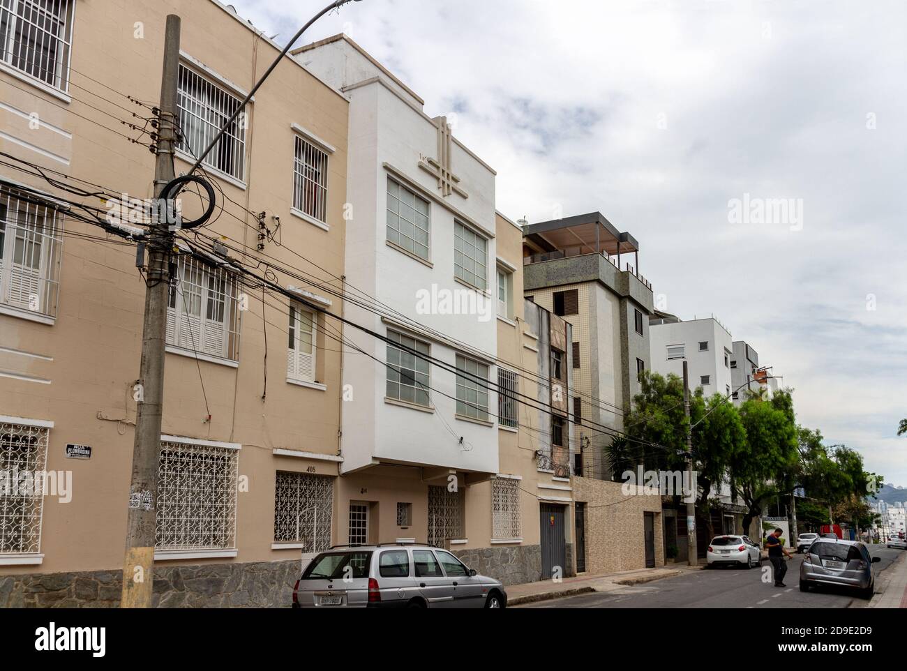 Old apartment building in Floresta neighborhood, Belo Horizonte, Brazil ...