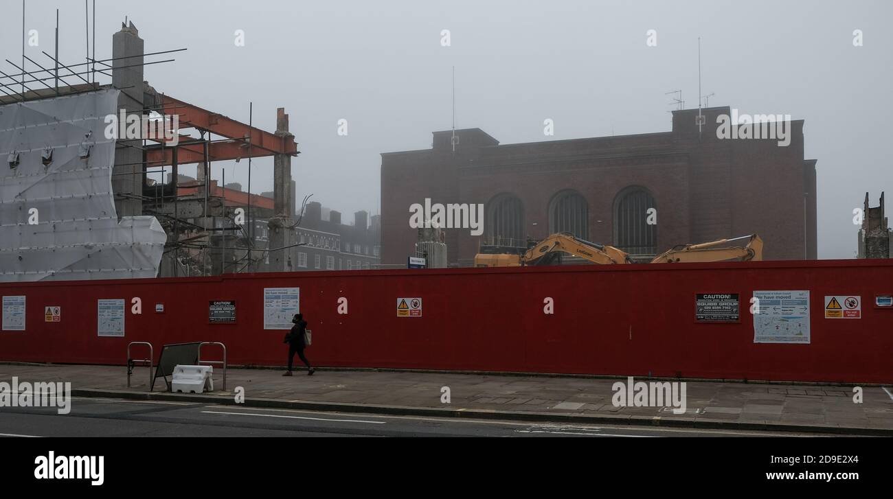 Hammersmith Town Hall Demolition Stock Photo - Alamy