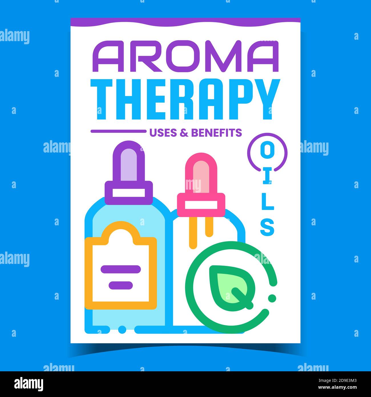 Aromatherapy Creative Promotional Poster Vector Stock Vector Image ...