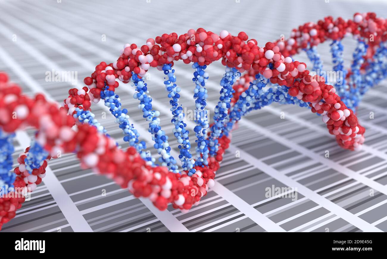 3d rendered double helix dna hi-res stock photography and images - Alamy
