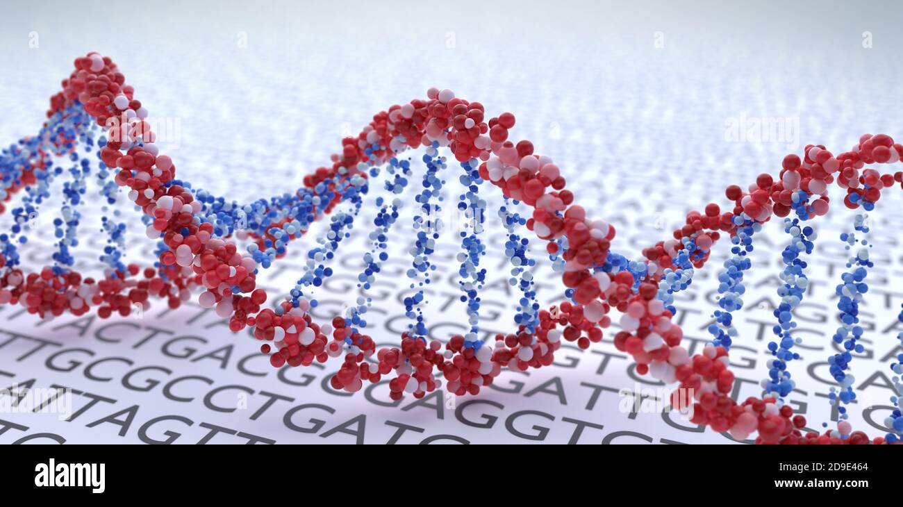 3d rendered double helix dna hi-res stock photography and images - Alamy
