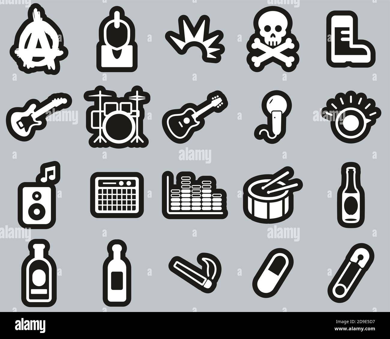 Punk anarchy icon vector vectors Stock Vector Images - Alamy