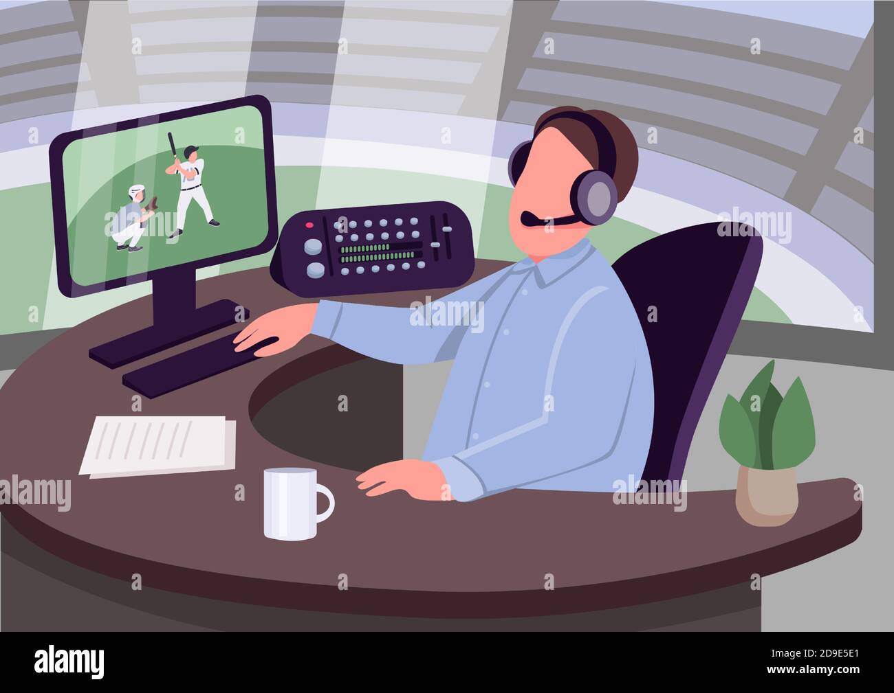 Broadcast news sports background Stock Vector Images - Alamy