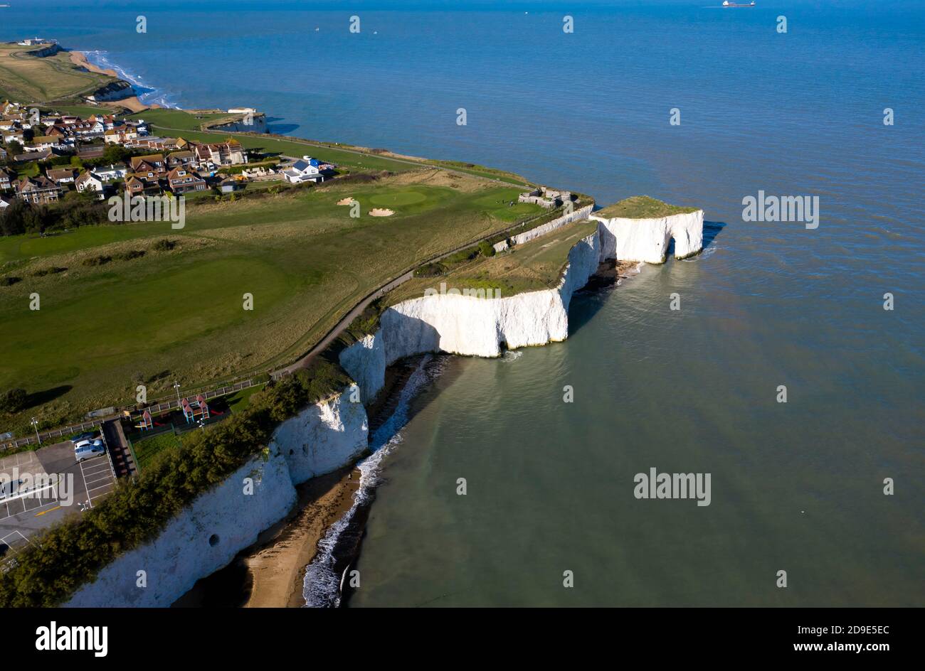 Aerial Photography of Kingsgate Bay, Broadstairs Kent Stock Photo - Alamy