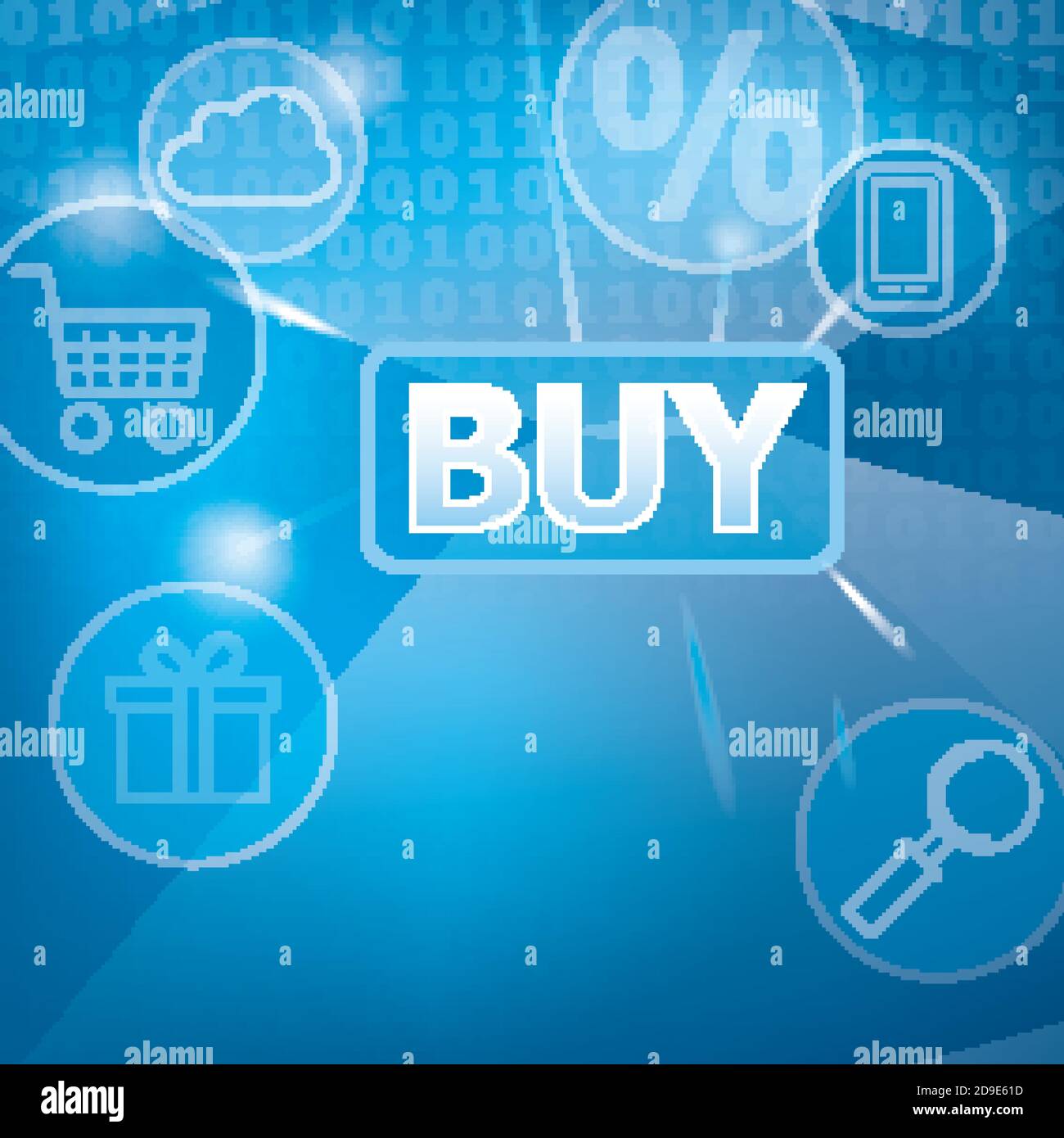 Vector illustration of a touch screen with a representation of internet ...