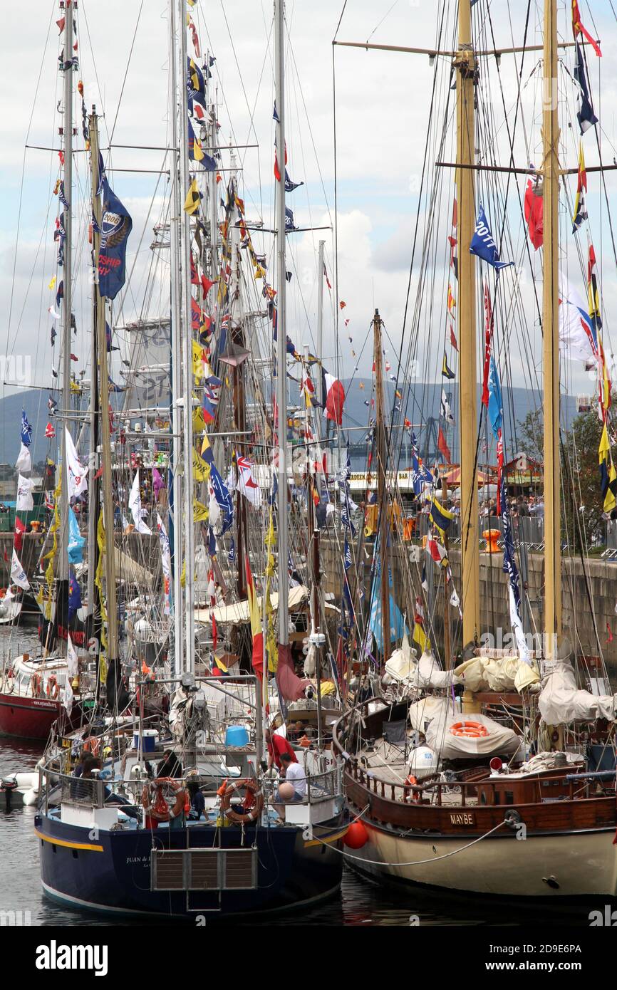 Tall Ship Race greenock Stock Photo - Alamy