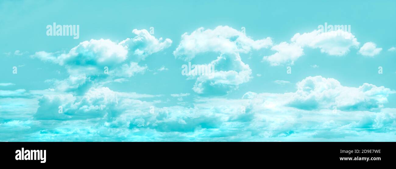 Panoramic sky - composition made of several toned images Stock Photo ...