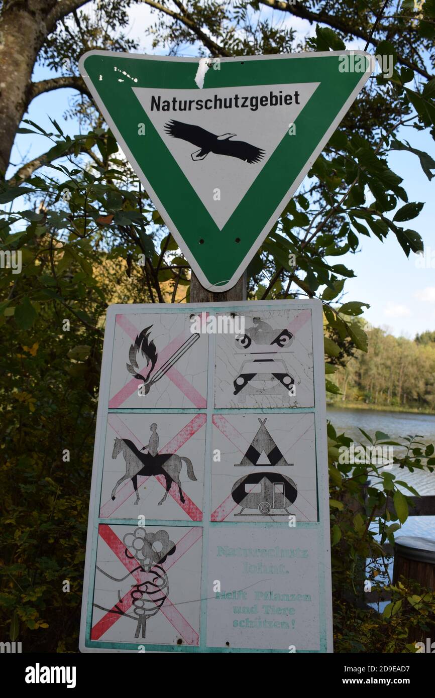 nature reserve sign Stock Photo - Alamy