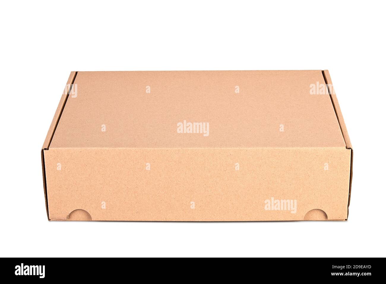 Closed card delivery Box ready for shipping isolated on white Stock ...