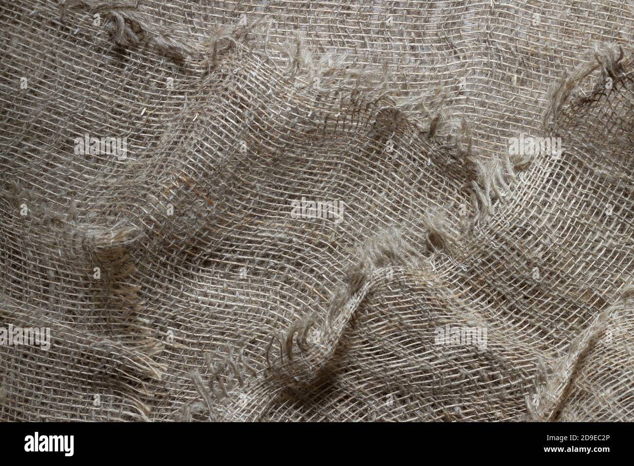 Texture of crumpled natural burlap close-up Stock Photo - Alamy