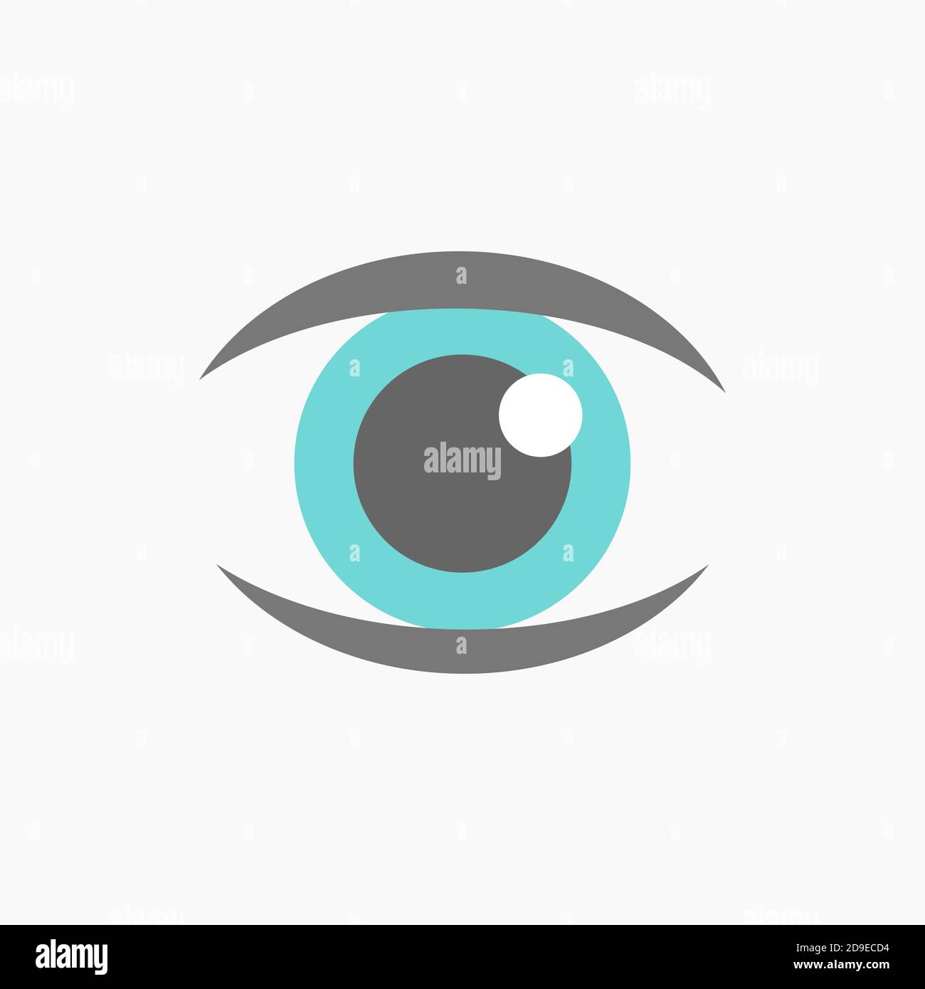Blue eye icon vector illustration Stock Vector Image & Art - Alamy