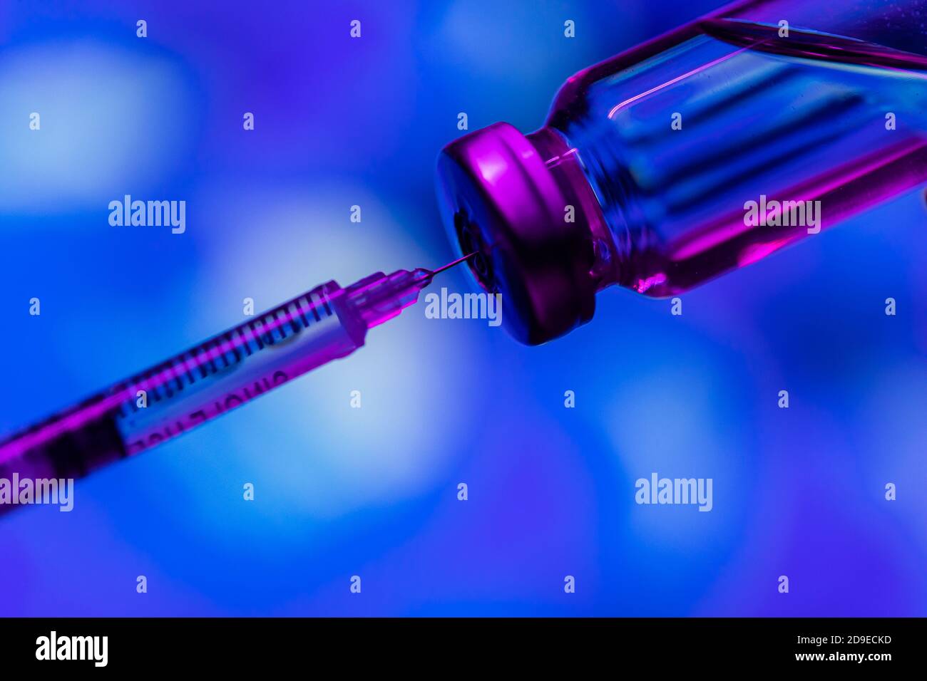 Novel Coronavirus Corona virus vaccine vial dose flu shot drug needle ...