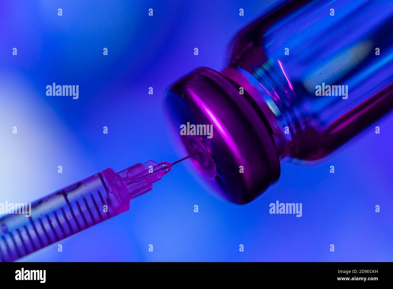 Vaccine vial dose flu shot drug needle syringe,medical concept ...