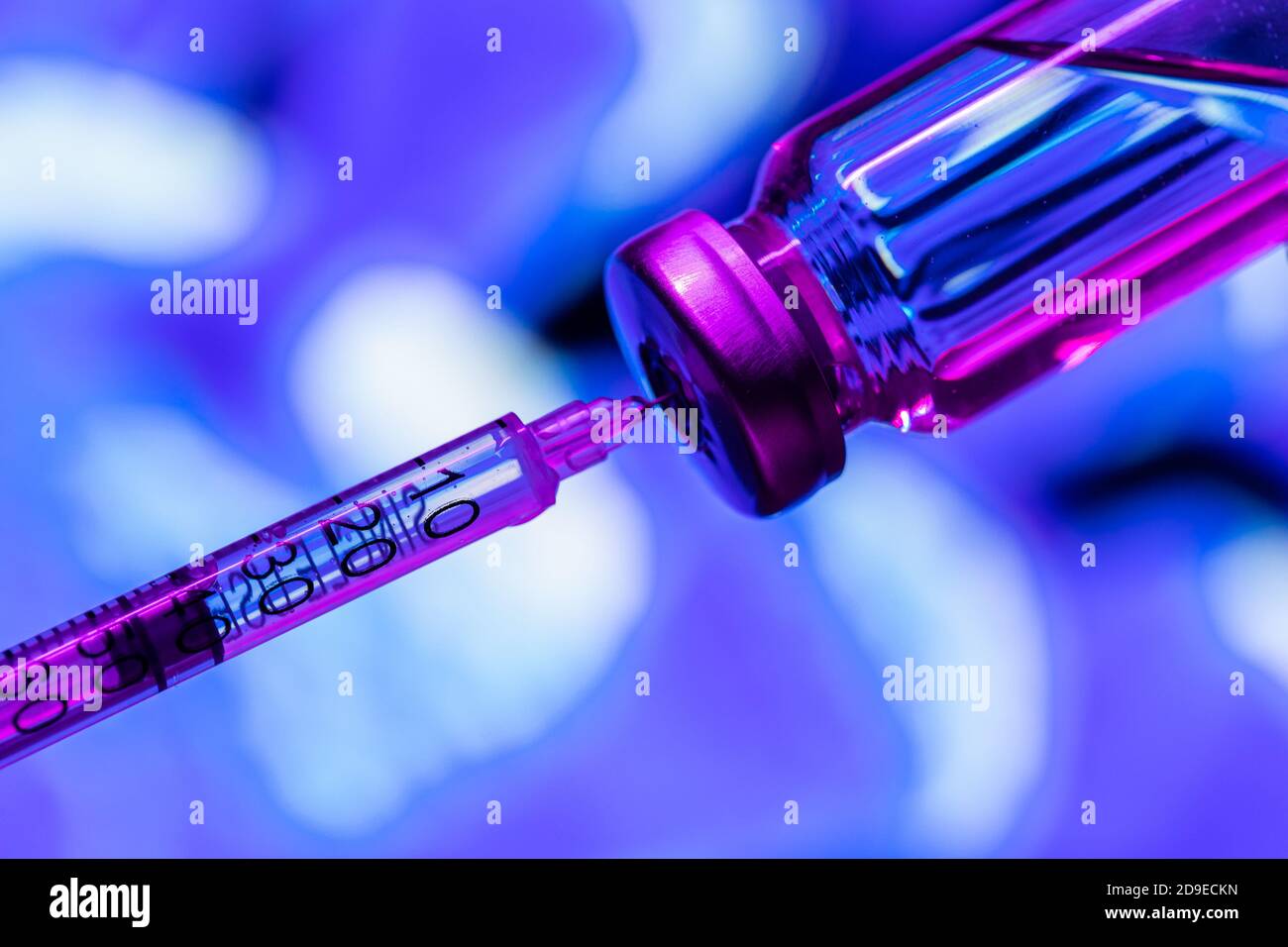 Vaccine vial dose flu shot drug needle syringe,medical concept ...