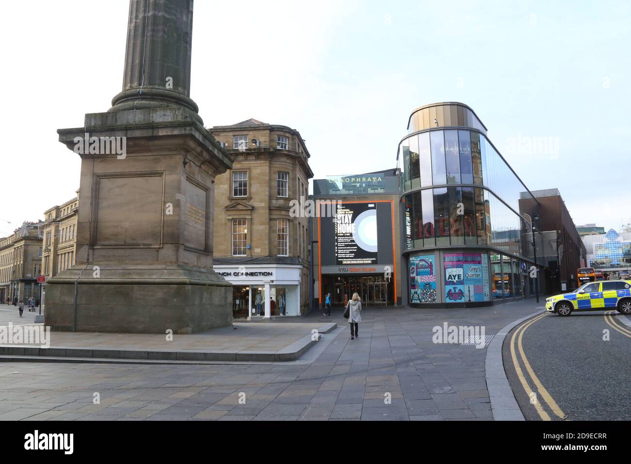 Newcastle upon Tyne, UK, 5th November 2020, UK Second Lockdown, Newcastle City Centre ...