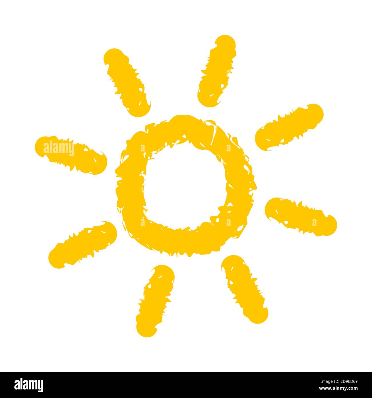 Painting of sun. Vector illustration Stock Vector Image & Art - Alamy