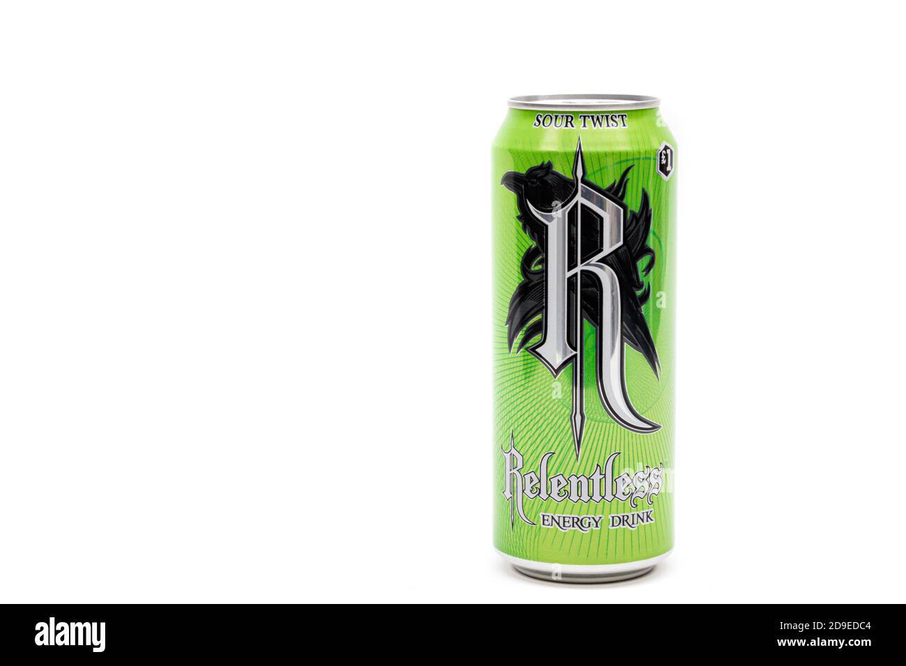 London, United Kingdom, 14th October 2020:- A Can of Relentless Sour ...