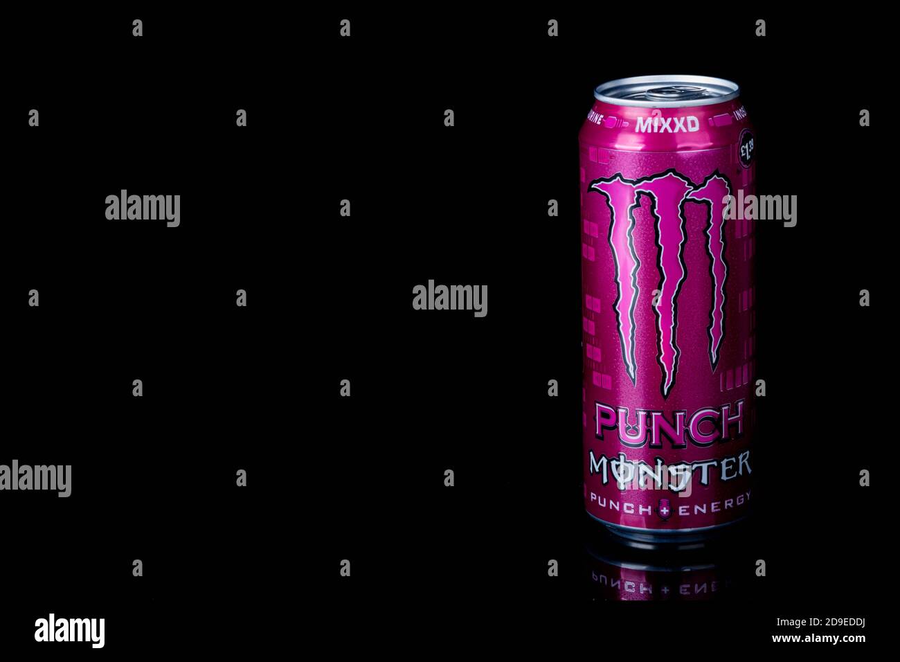 London, United Kingdom, 14th October 2020:- A can of Monster MIXXD ...