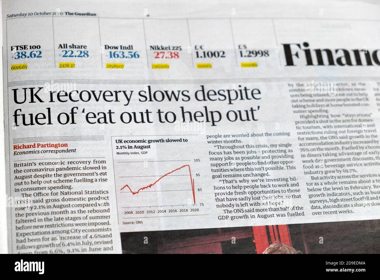 Financial Business Section Newspaper High Resolution Stock Photography ...