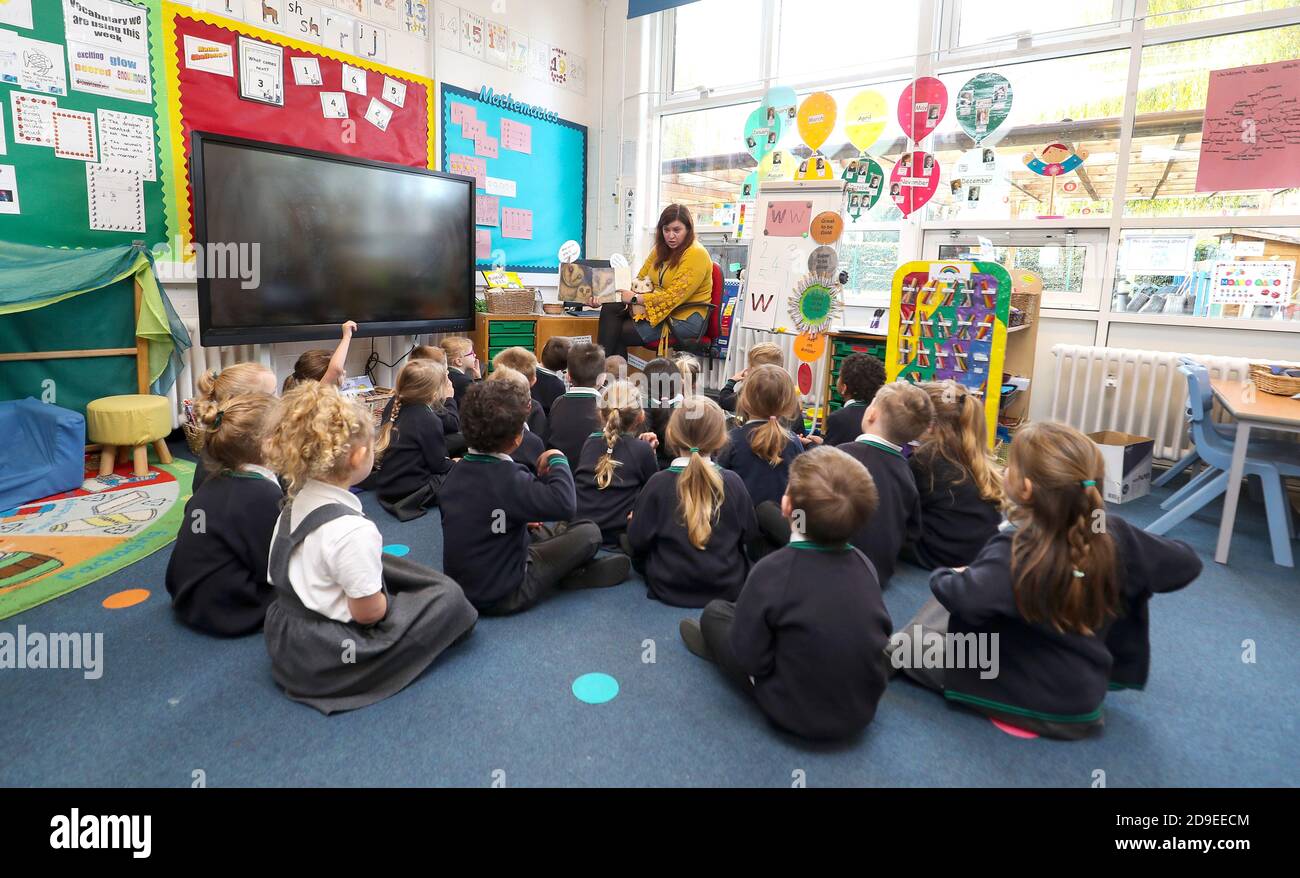 The reception class at Manor Park School and Nursery in Knutsford ...
