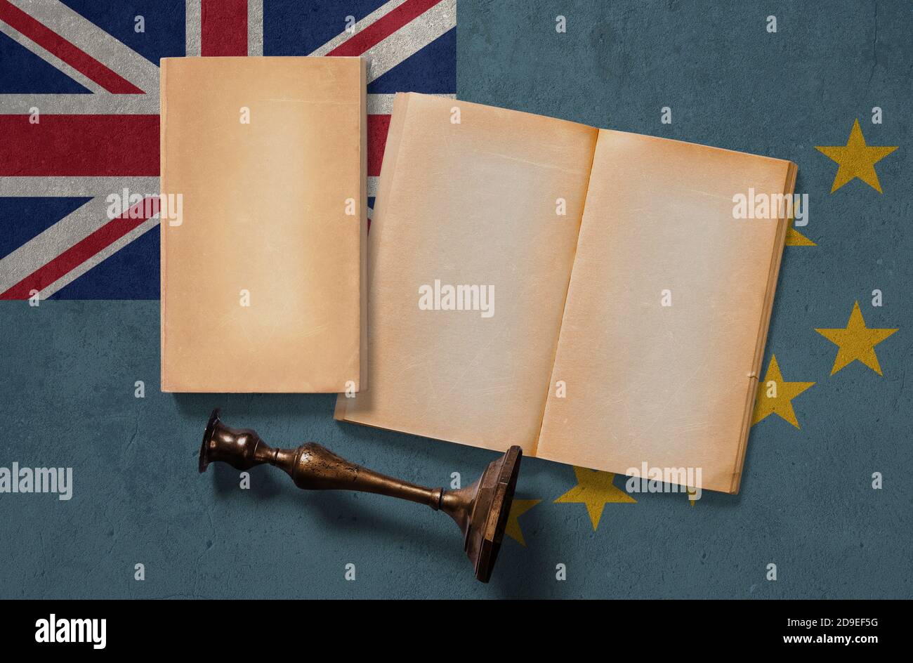 Tuvalu vintage historical concept. Retro craft papers and old wooden ...