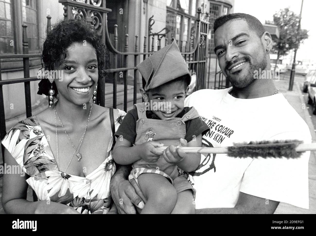Family, Nottingham UK 1991 Stock Photo - Alamy