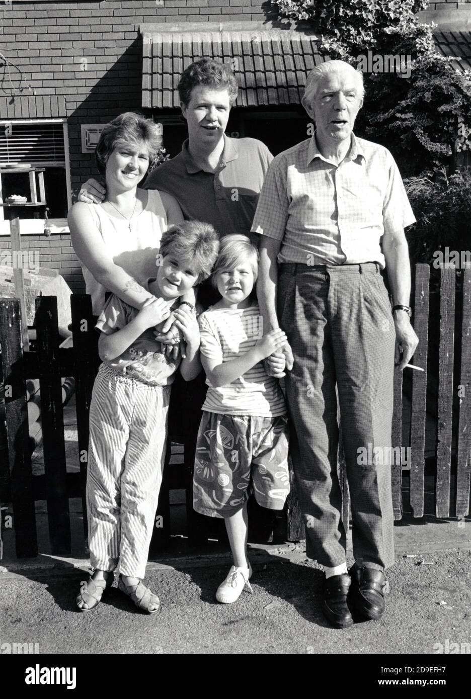 Three generations of family, Nottingham UK 1991 Stock Photo - Alamy