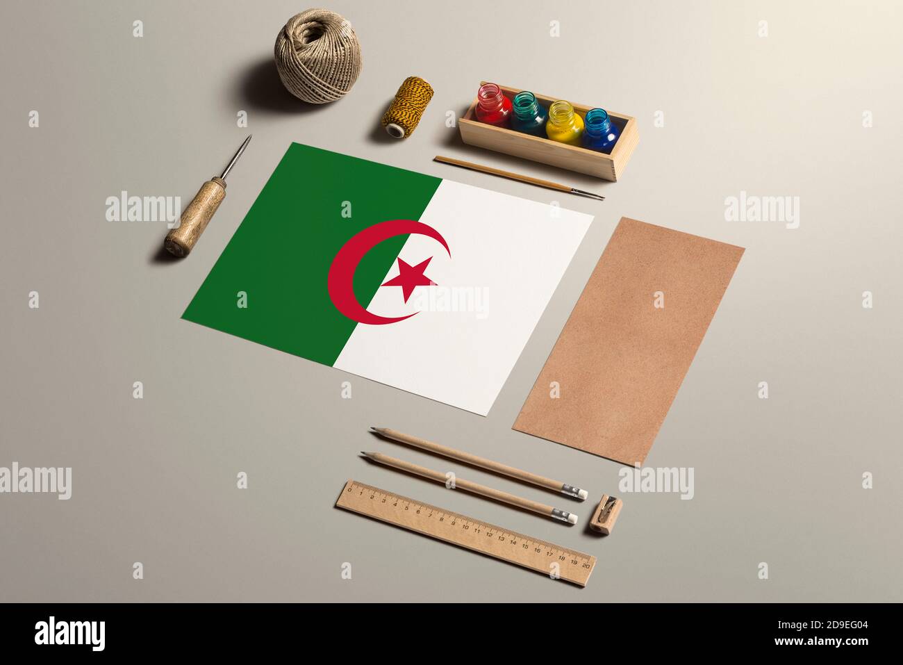 Algeria calligraphy concept, accessories and tools for beautiful ...