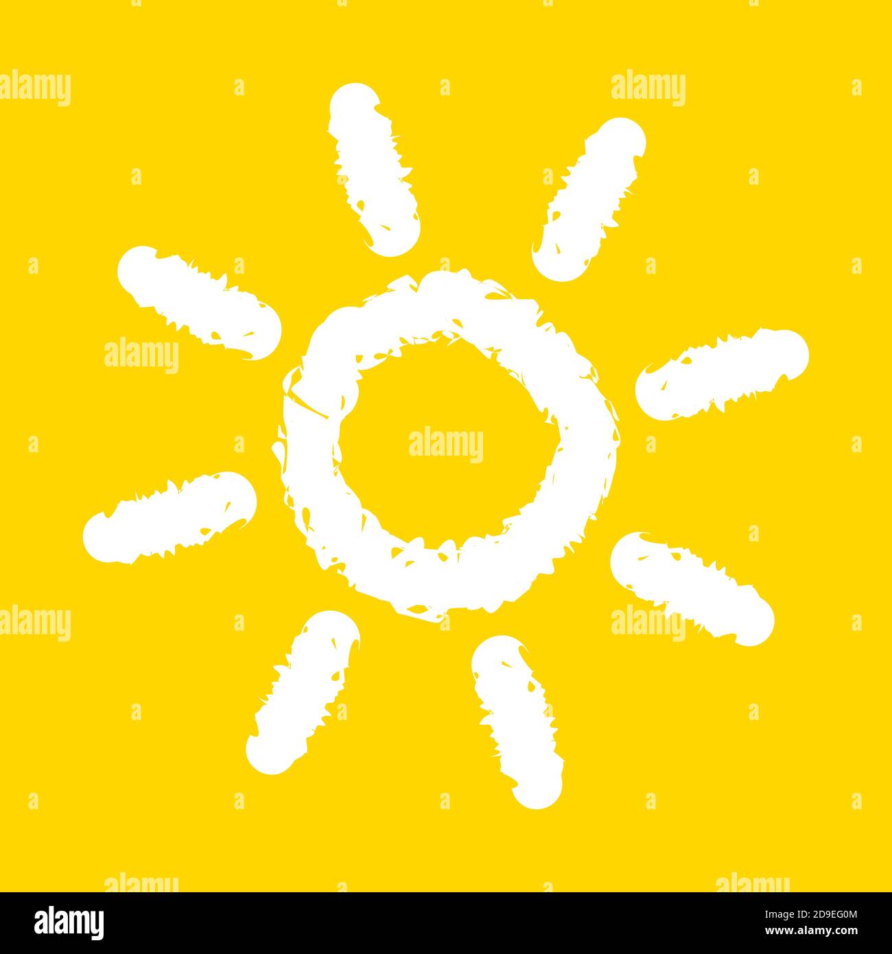 Painted sun. Vector illustration Stock Vector Image & Art - Alamy