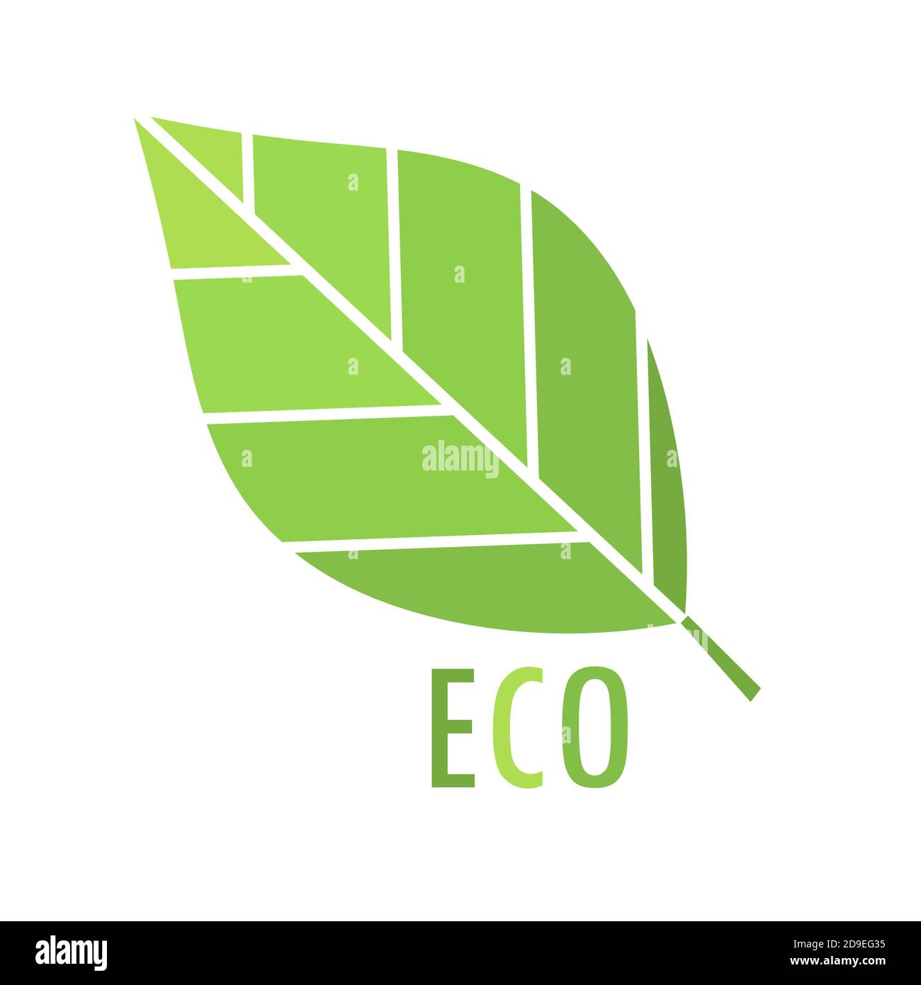 Green eco leaf. Vector illustration Stock Vector Image & Art - Alamy