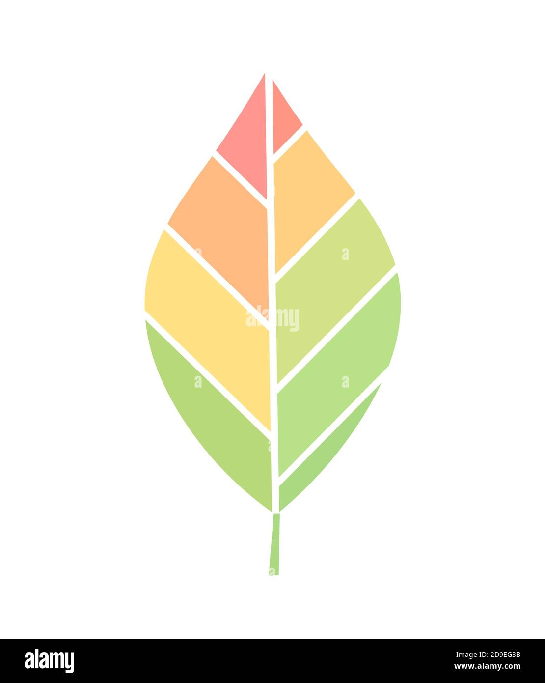 Colorful leaf. Vector illustration Stock Vector Image & Art - Alamy