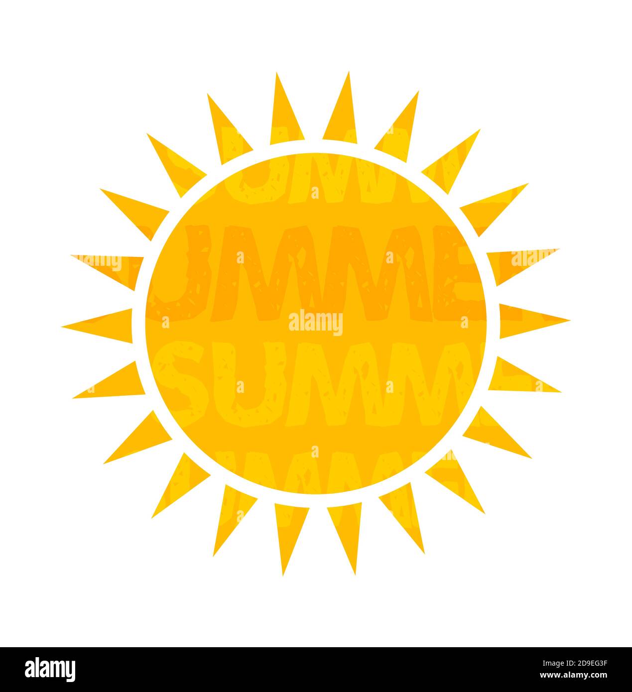 Summer sun. Vector illustration Stock Vector Image & Art - Alamy
