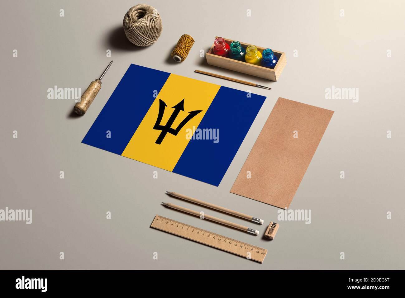 Barbados calligraphy concept, accessories and tools for beautiful ...