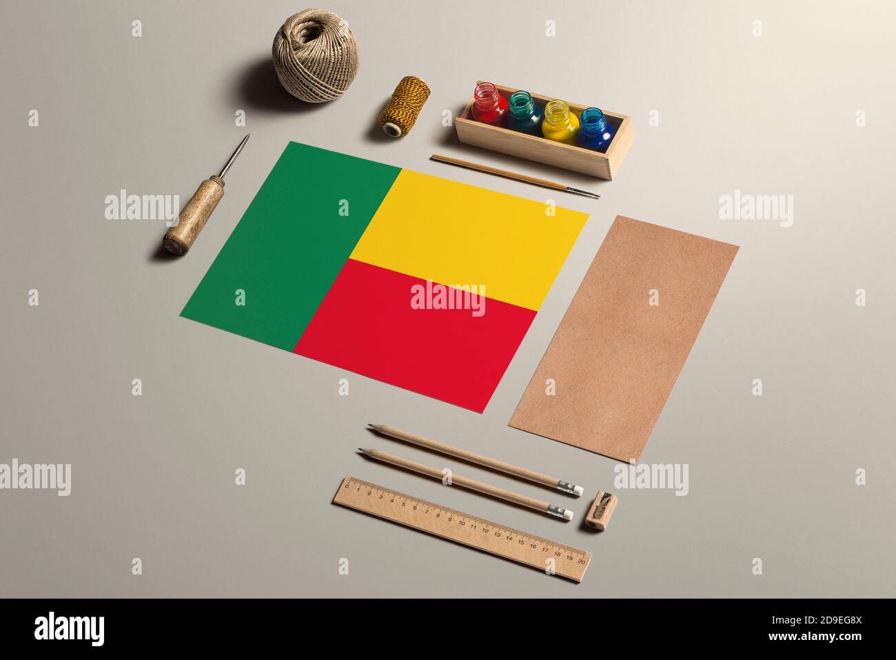 Benin calligraphy concept, accessories and tools for beautiful ...