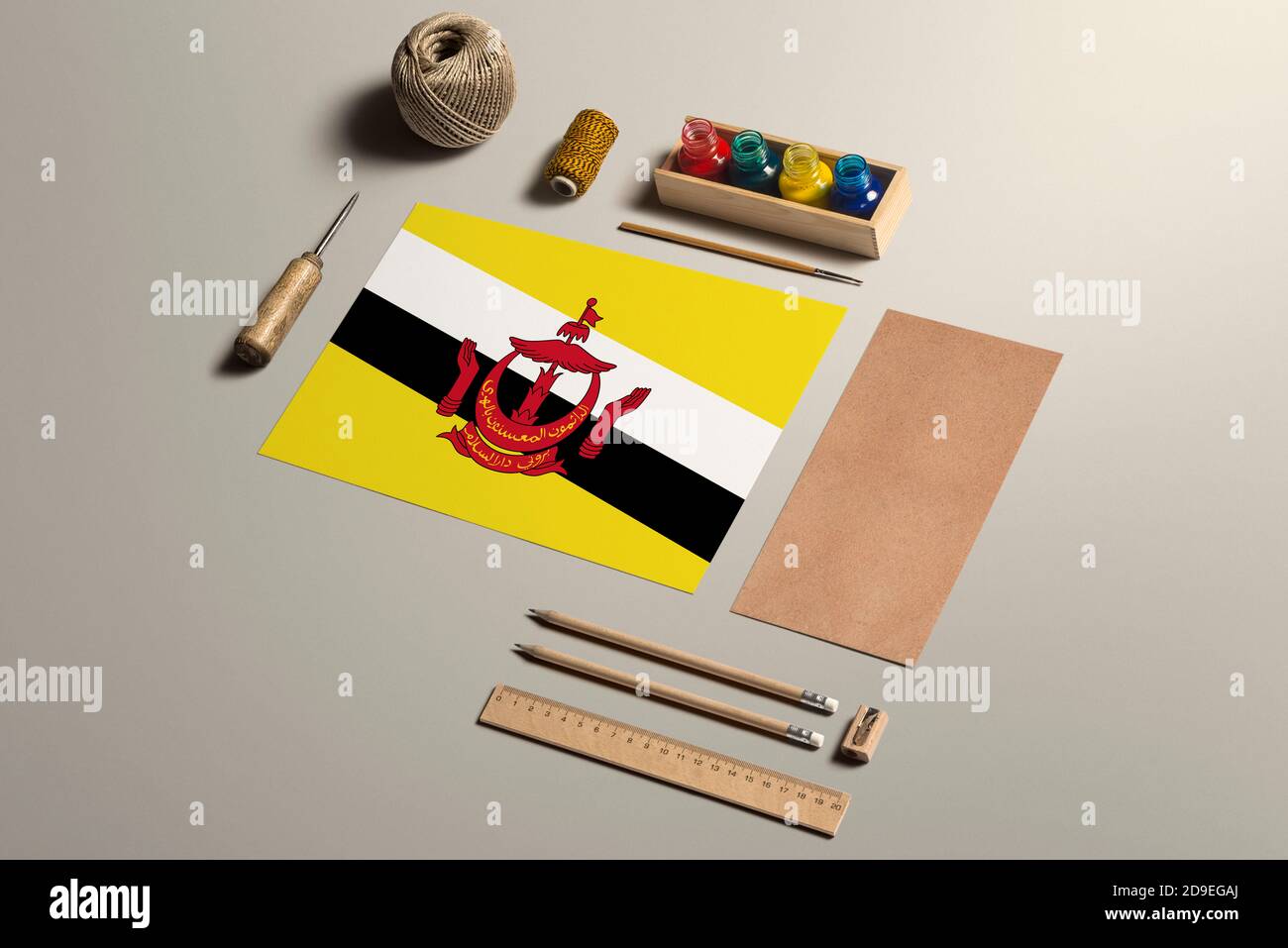 Brunei calligraphy concept, accessories and tools for beautiful ...