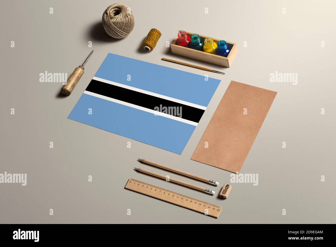 Botswana calligraphy concept, accessories and tools for beautiful ...