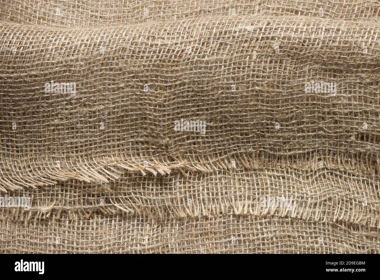 Texture of crumpled natural burlap close-up Stock Photo - Alamy