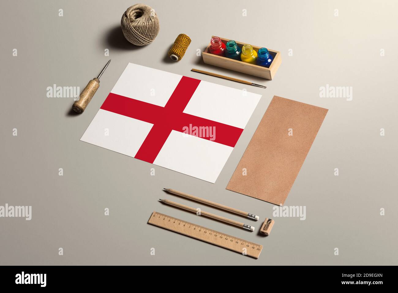 England calligraphy concept, accessories and tools for beautiful ...