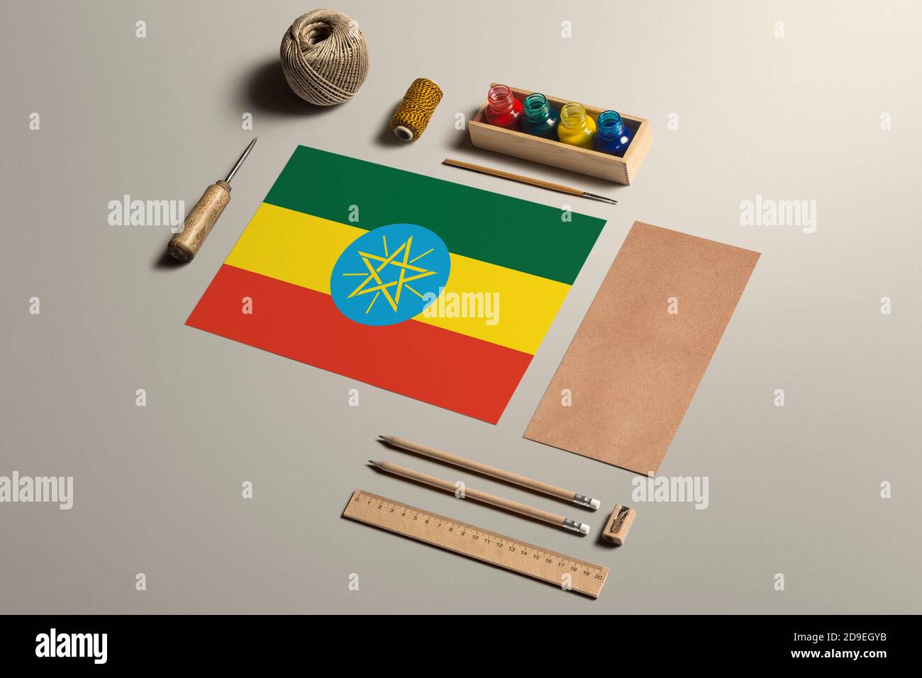 Ethiopia calligraphy concept, accessories and tools for beautiful ...