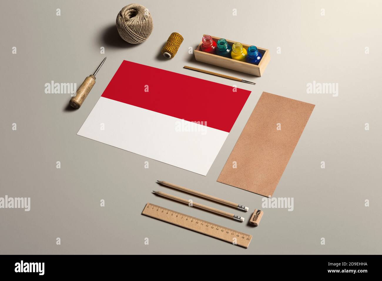 Indonesia calligraphy concept, accessories and tools for beautiful ...