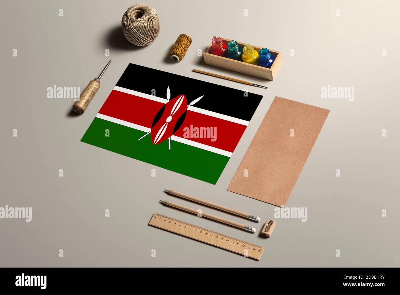 Kenya calligraphy concept, accessories and tools for beautiful ...