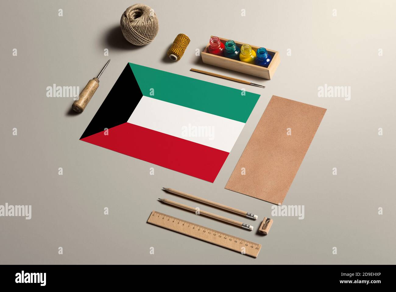 Kuwait calligraphy concept, accessories and tools for beautiful ...