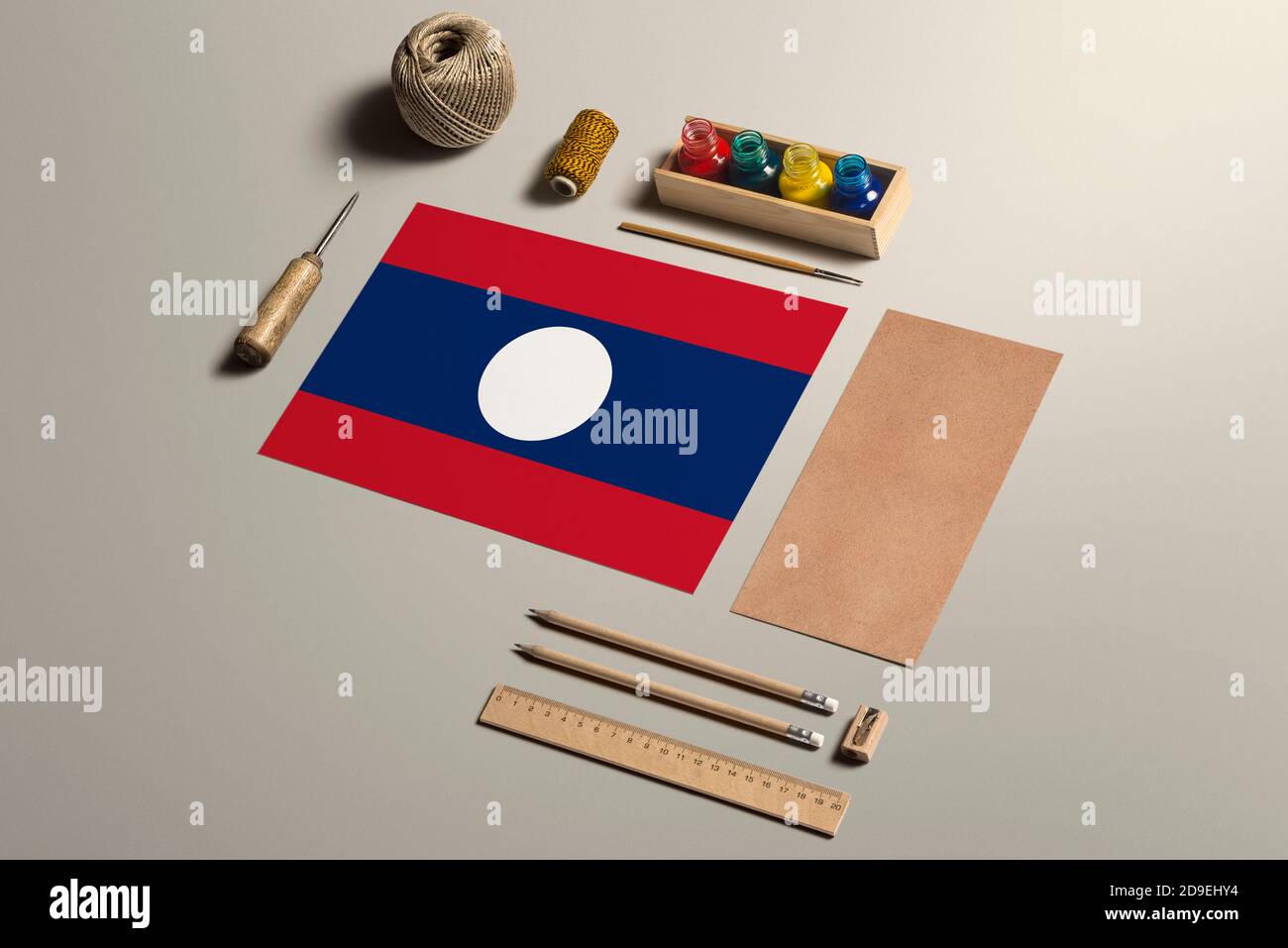 Laos calligraphy concept, accessories and tools for beautiful ...