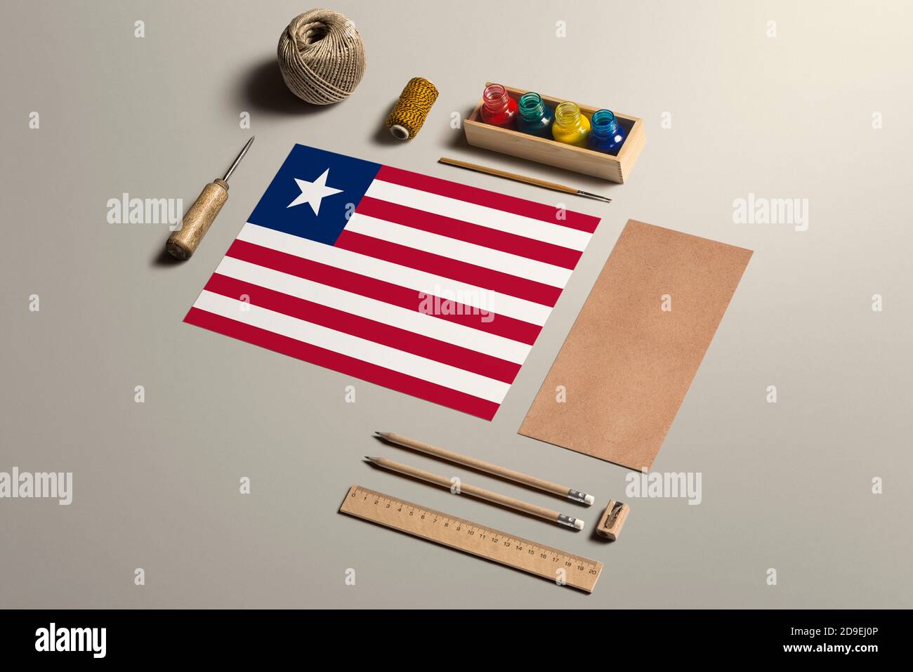 Liberia calligraphy concept, accessories and tools for beautiful ...