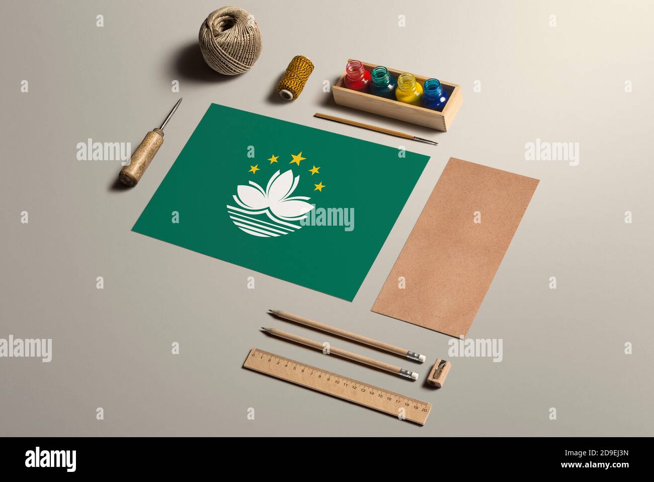 Macao calligraphy concept, accessories and tools for beautiful ...