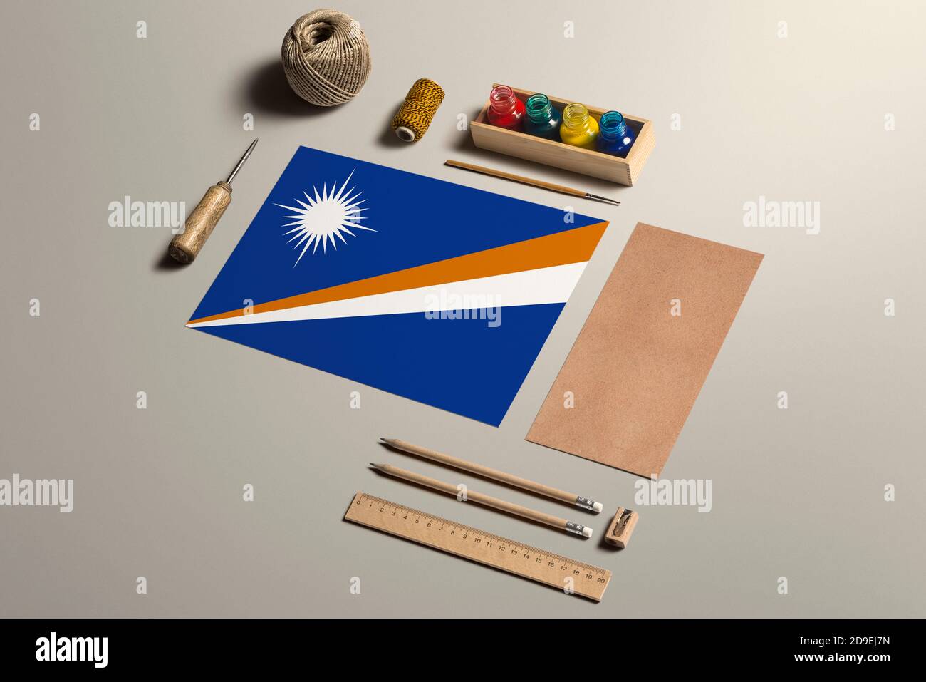 Marshall Islands calligraphy concept, accessories and tools for ...