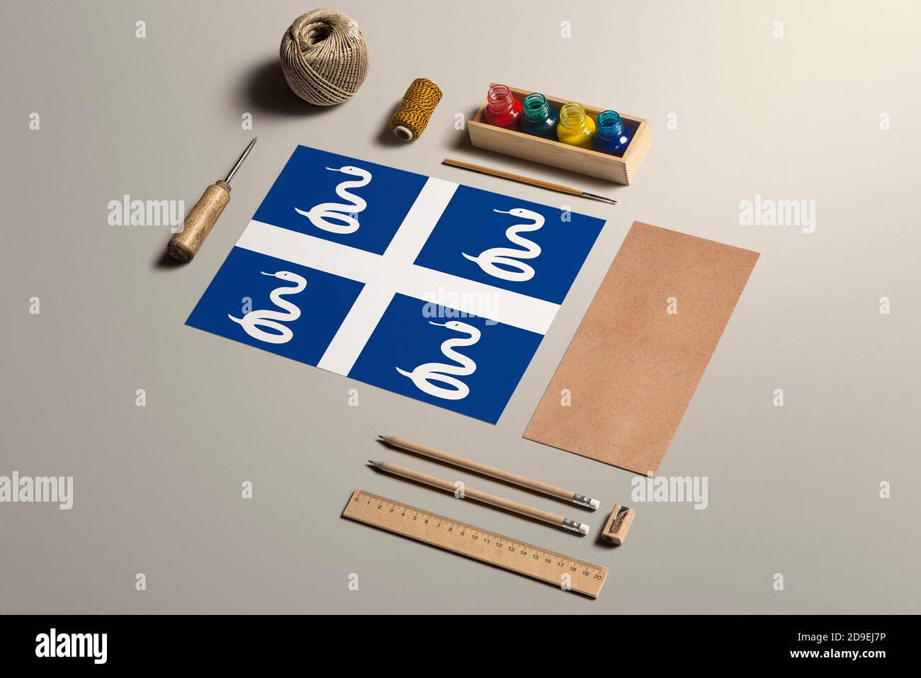 Martinique calligraphy concept, accessories and tools for beautiful ...