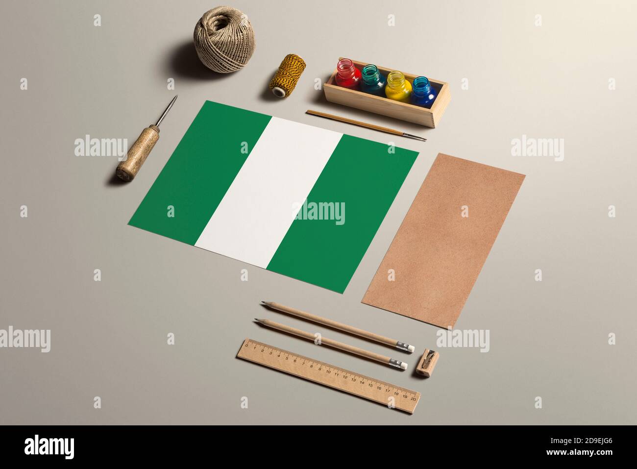 Nigeria calligraphy concept, accessories and tools for beautiful ...
