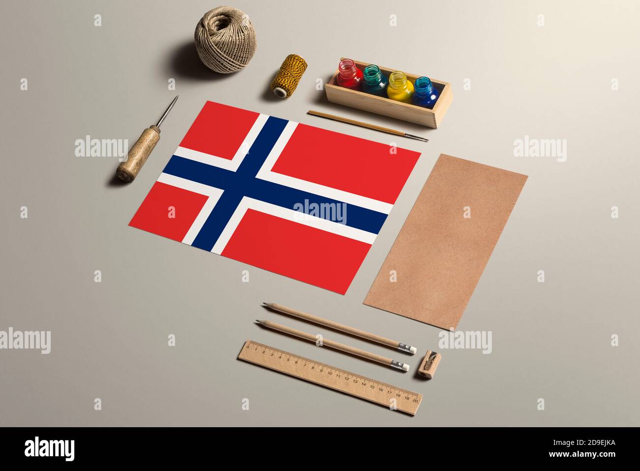 Norway calligraphy concept, accessories and tools for beautiful ...