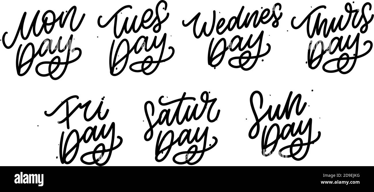 Wednesday Stock Vector Images - Alamy